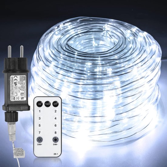 Decoratieve LED Lichtslang 10m, Waterdicht IP65, Afstandsbediening ...