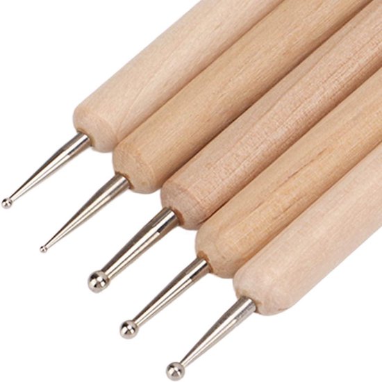 Double End Tracing Dotting Tool Stylus Set - 5 Stuks voor Carbon ...