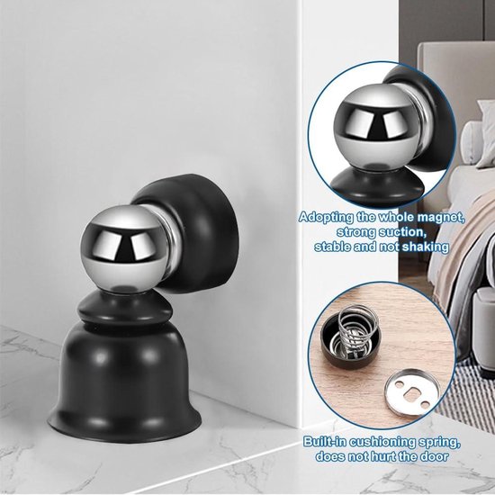 Deurstopper roestvrijstalen magnetische deurhouder-magneet camper muur ...