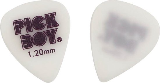 Pickboy GPSGWR120/S PolyAcetal picks met klassiek '70s Pickboy logo, 12 ...