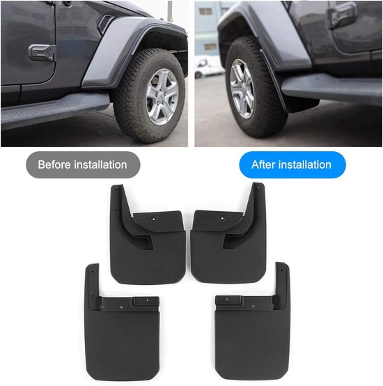 Auto-onderdelen Fit voor Jeep Wrangler JL 2018-2020 Spatlappen Fenders ...