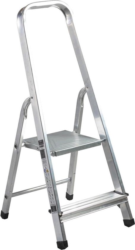 Inklapbare huishoudelijke ladder - belastbaar tot 150 kg - breedte ...