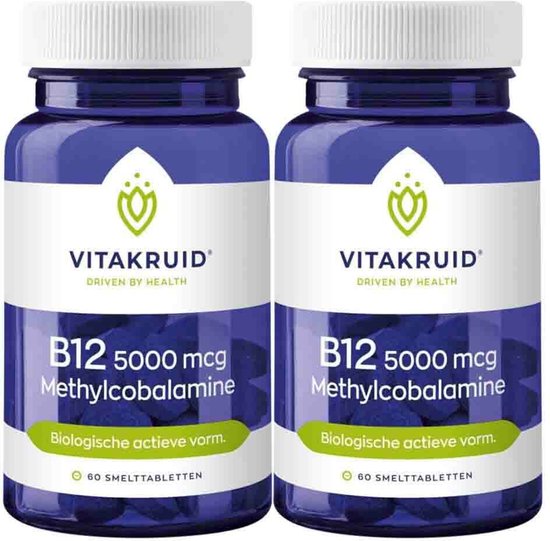 2x Vitakruid B12 Methylco 5000 Mcg 60 tabletten | bol