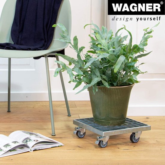 Plantentrolley INDUSTRIAL STYLE 29 x 29 x 95 cm - Bloementrolley voor ...