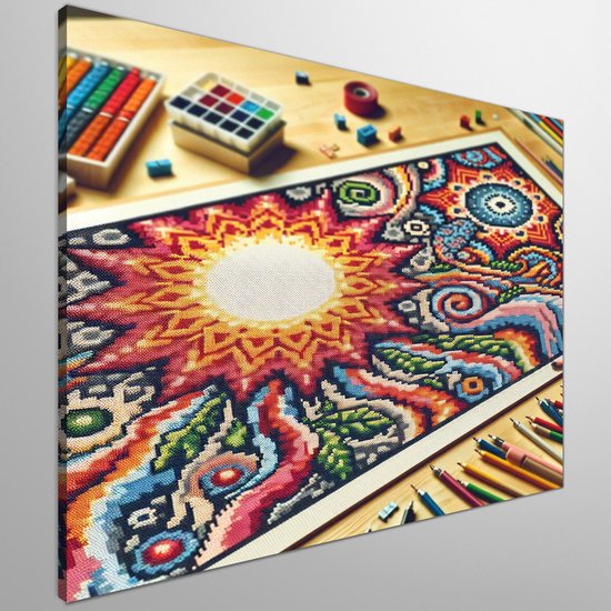 Pixel art relief schilderij | Reliëf van pixelkunst: een ...