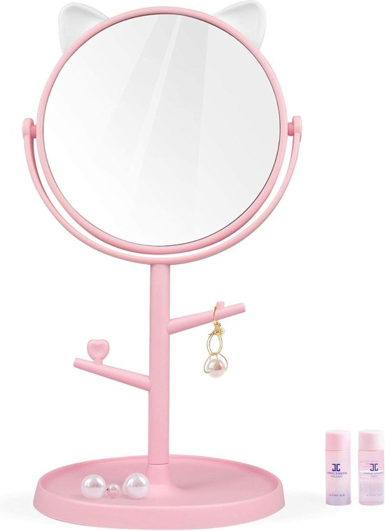 Make-up Spiegel - Spiegel in Schattige Kattenoren Vorm voor Meisjes ...