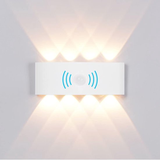 Moderne LED Buitenlamp met Bewegingssensor voor Terras, Tuin en Gang ...
