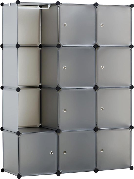 Ruimtebesparende modulaire kledingkast - Organizer van kunststof ...