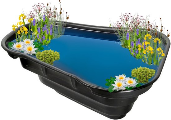 vdvelde.com - Grote Vijverbak - Voorgevormde Vijver 1000 Liter - Wit ...