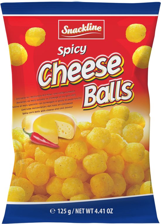Pittige Kaasballetjes Mais Snack 125g | bol
