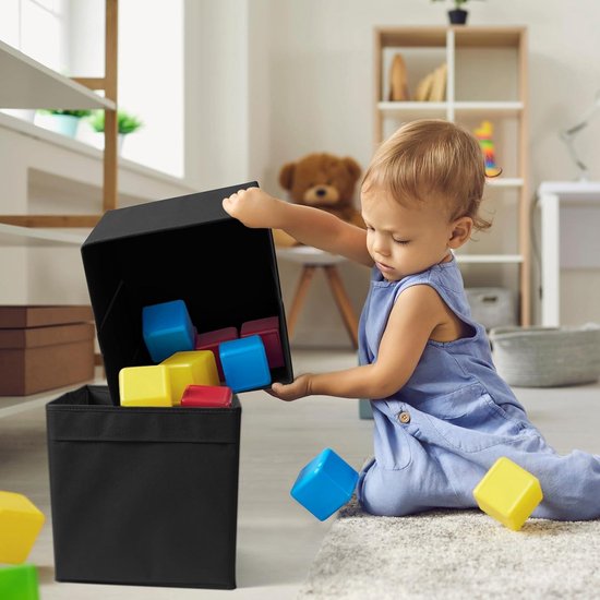 Opbergdoos voor Kleding Speelgoed Wasserij - Groot 33x33x37cm - Sterk ...