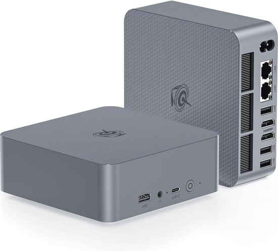 Mini PC met AMD Ryzen 5 6600H - 16GB DDR5 RAM, 500GB SSD, 4K Dubbel ...