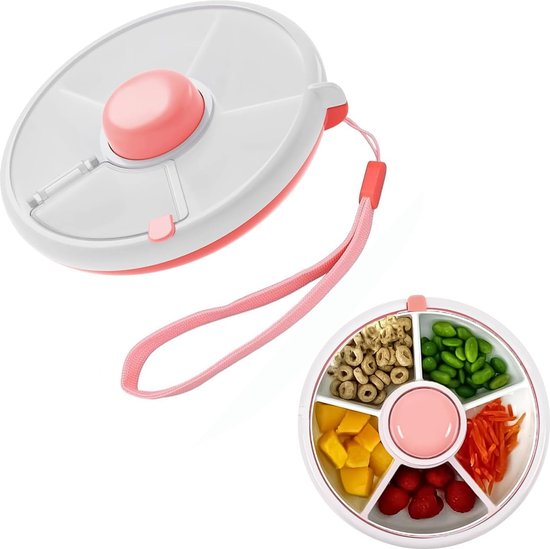 Luvetrex ® Boîte à goûter rotative pratique avec compartiments et ...