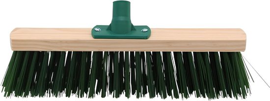 Zwarte bezem - 40 x 6 cm met extra lange steel | bol