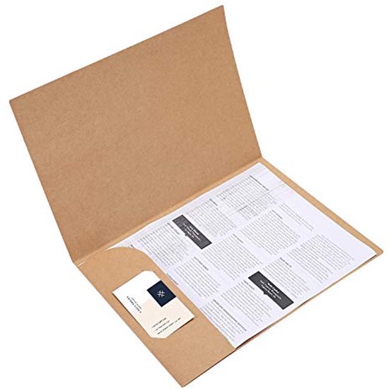 Presentatiemap A4 documentenmap 10 stuks kartonnen map map kraftpapier ...