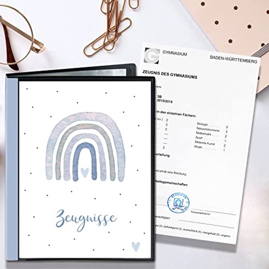 Minilino certificaatmap 20 transparante vakken A4 [BESCHERMING EN ...