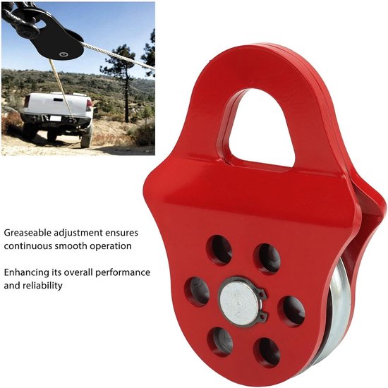 Snatch Block 4T Lier Trekkatrolblokken Heavy Duty Offroad Recovery ...