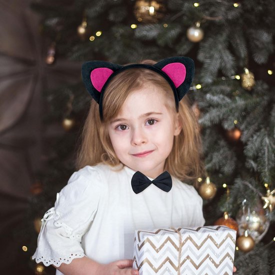 6 Pcs Cat Cosplay Set Costume Games Cat Plush Ears Tail Fancy Dress ...