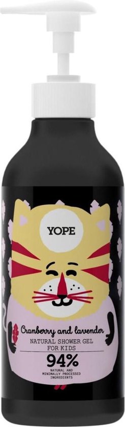 YOPE Cranberry & Lavender douchegel Unisex met pomp - 400 ml - 94% natuurlijk! | bol.com