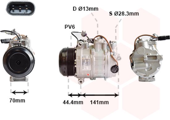 AIRCO COMPRESSOR VOOR MERCEDES BENZ SPRINTER 2006-2013 0032309011 | bol