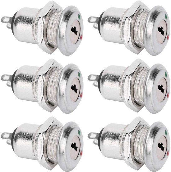 Metalen Sleutelschakelaar Kit - Dubbele Pull Barrel Lock - RVS AAN UIT Schakelaars -... | bol