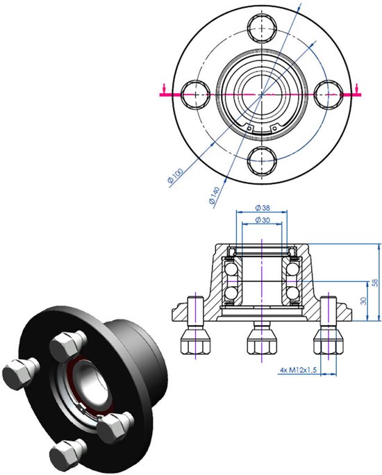 20.5x8.00-10 Trailer Kit High Speed Road Legal Wheels ALKO Hub & Stub ...
