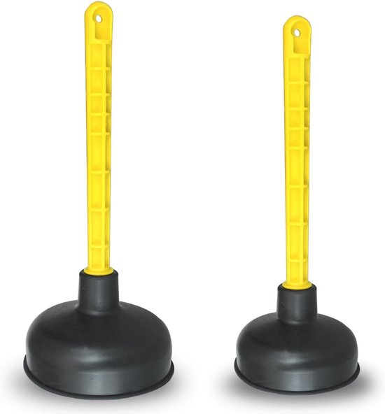 Set van 2 Heavy Duty Rubber Plunje Voor Afvoer Ontstoppen | bol
