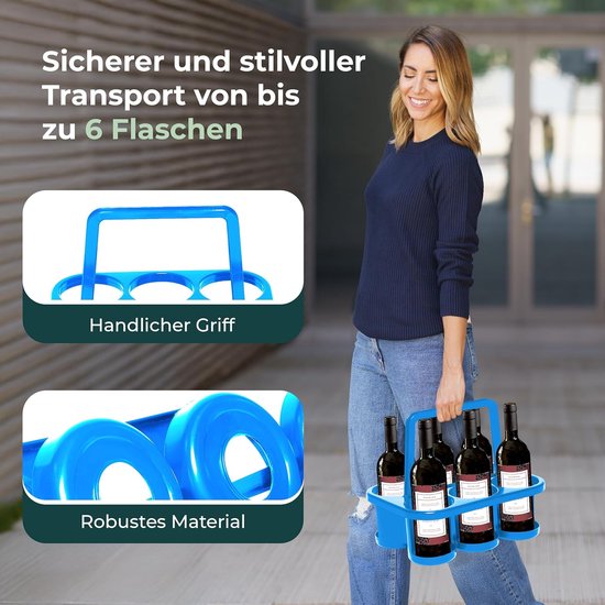 Novaliv 4X Flessendrager voor 24 Flessen - Stabiele Houding ...