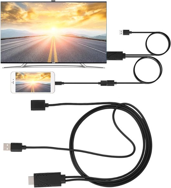 HDMI Kabels Adapter USB Naar HDTV Kabel Female Naar Male 1080P ...