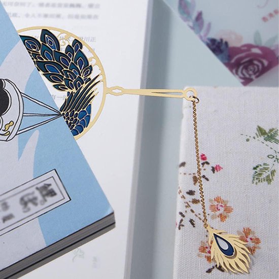 Bookmarks Peacock Art Metal Crafts Personalized for Readers Teachers ...