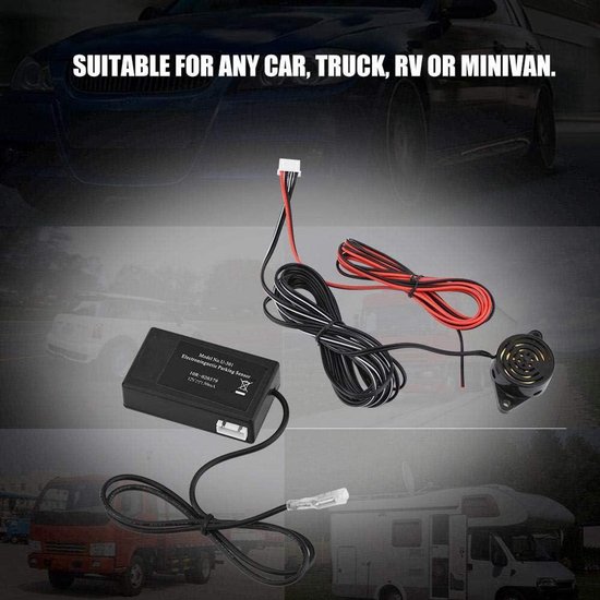 Rear View Parking Alarm for Car Truck RV Minivan - Electromagnetic ...