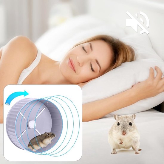 Oefenwiel hamster loopwiel stille spinner voor hamsters gerbils muizen of andere... | bol