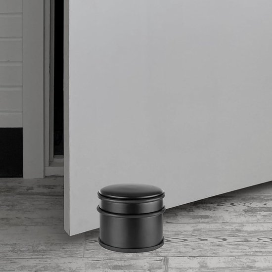 Deurstopper mat zwart 12 kg massief premium vloermodel in modern design ...