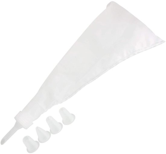 Spuitzak en 5 plastic spuitmondjes, 28 cm, Zenker Smart Pastry | bol
