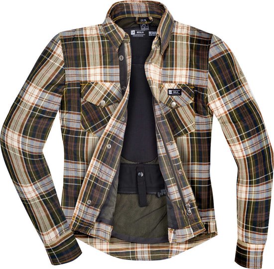 Merlin Axe Bruin Motorshirt - Maat S - Shirts | bol