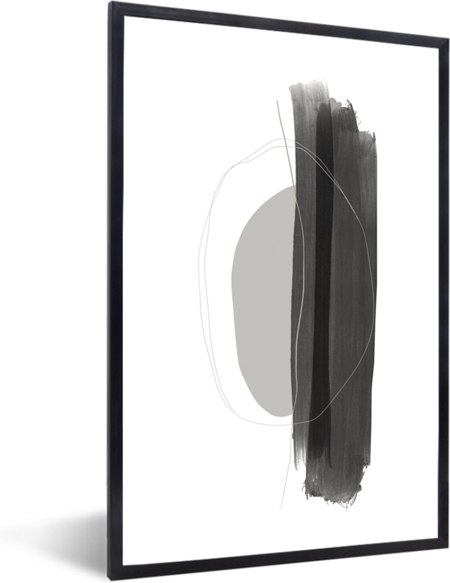 Fotolijst incl. Poster - Kamer decoratie aesthetic - Abstract - Verf ...