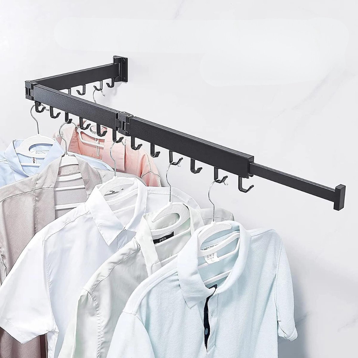 Wanddroogrek Inklapbaar 12 Haken - Droogrek Muur Wandmontage Ophangbaar ...