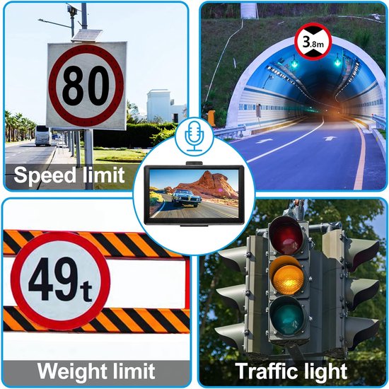 Jimtour - Auto/Vrachtwagen Navigatiesysteem 2023 - GPS Navigatie - 7 ...