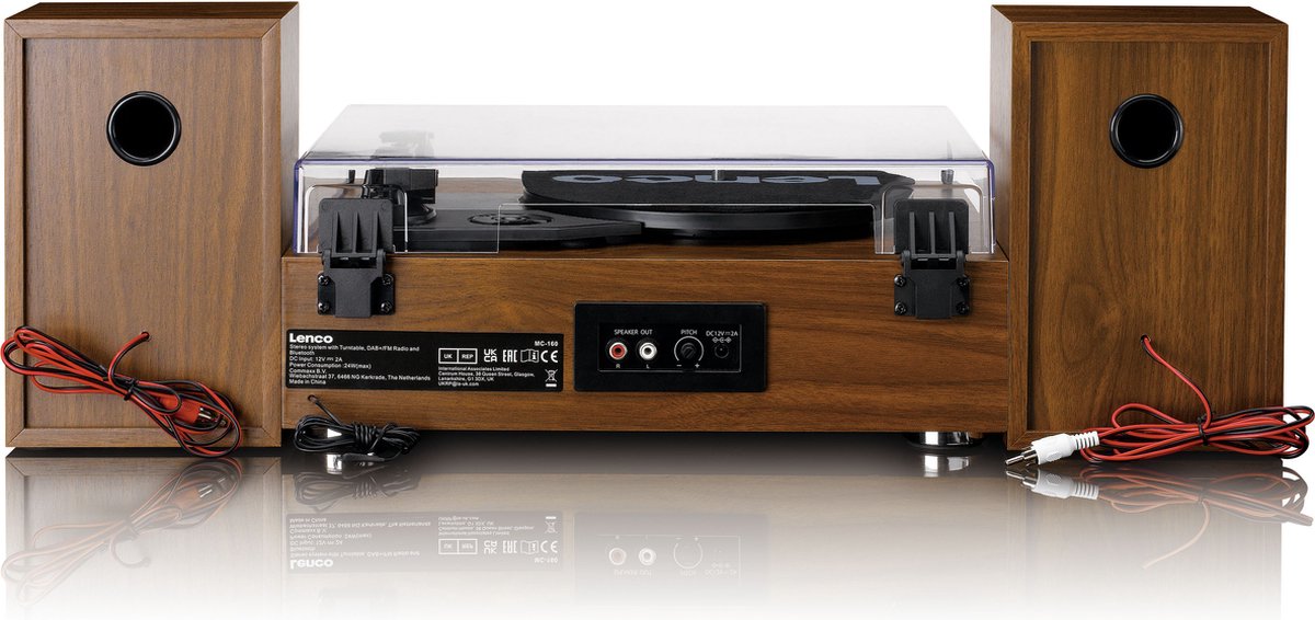 Lenco MC-160WD - HiFi Stereo Set - Platenspeler met DAB/FM-radio en ...