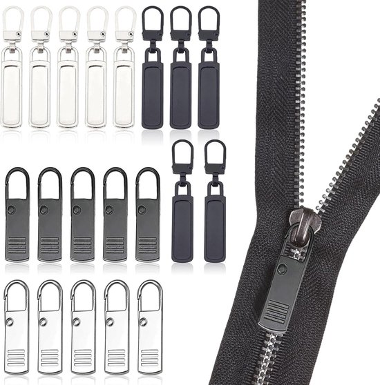 Ritsvervanging Set - 20 Stuks Universele Ritssluitingen voor Kleding en ...