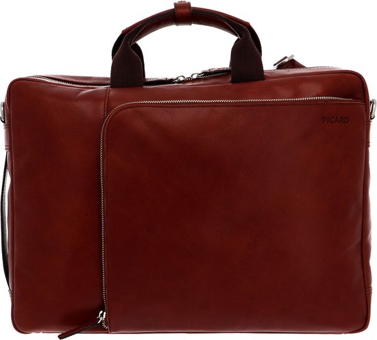 PICARD Leren Business tas Rugzak met laptopvak Buddy Business Bag and ...
