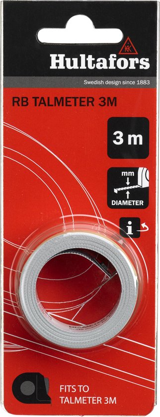 Hultafors Talmeter Meetlint 3m met eindhaak | bol