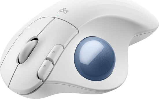 Logitech Ergo M575S - Draadloze ergonomische muis - Bluetooth - Pale ...