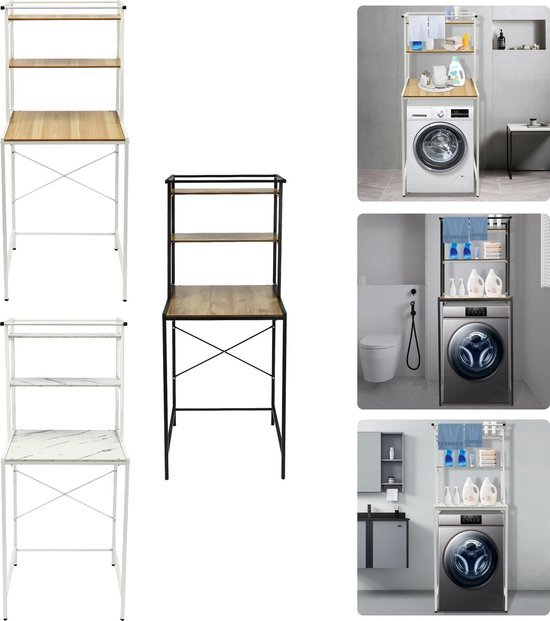 Wasmachine ombouw rek - Wasmachine rek - 69x60x176.5cm - Wasmachine rek ...