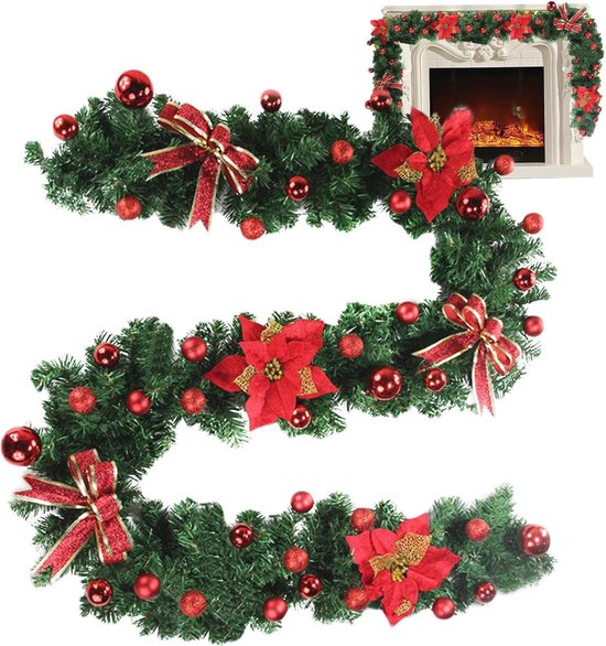 Kerstslinger voor Binnen en Buiten - Feestelijke Decoratie voor Open ...