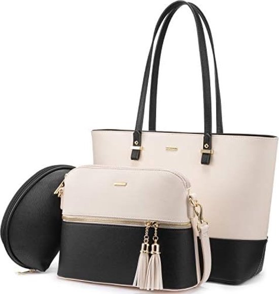 Handtas Dames Shopper Schoudertas Dames Handbags Set Women Grote ...