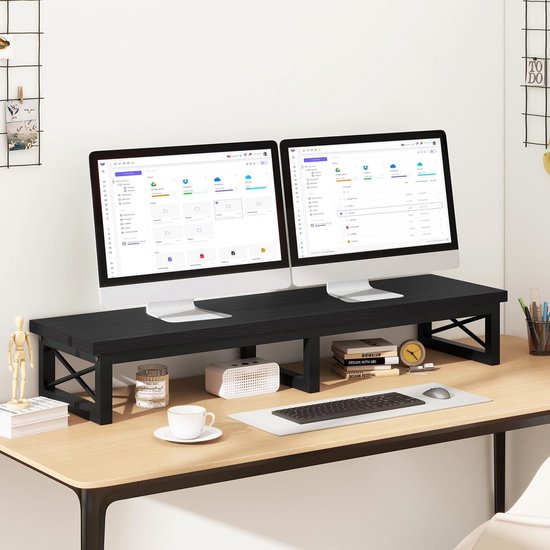 Grote 45 inch tv-verhoger voor tafelblad - bureau standaard riser met ...