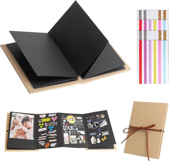 Doe-het-zelf fotoalbum om zelf vorm te geven - Kraftpapier hardcover ...