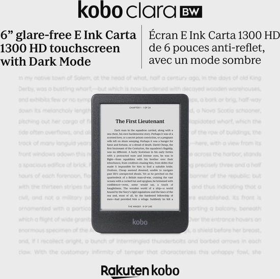 eReader 6 inch met Glare-Free Touchscreen en ComfortLight Pro ...