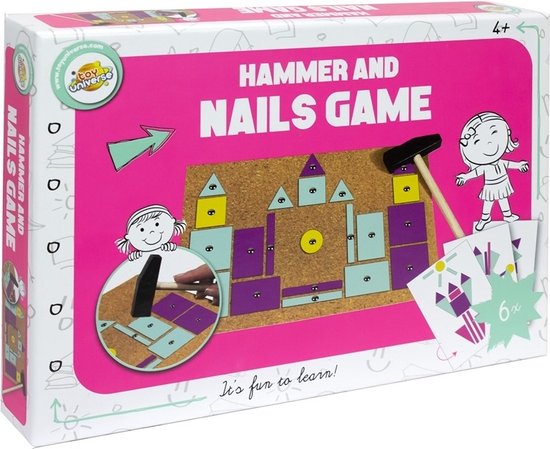 Hamertje tik - hamer spijker spel - 124 delig | bol.com